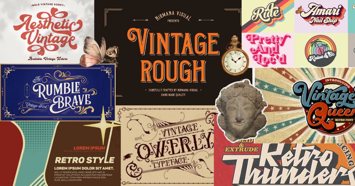 Vintage Typography: 4 Old Typography Fonts for Modern Audience ...