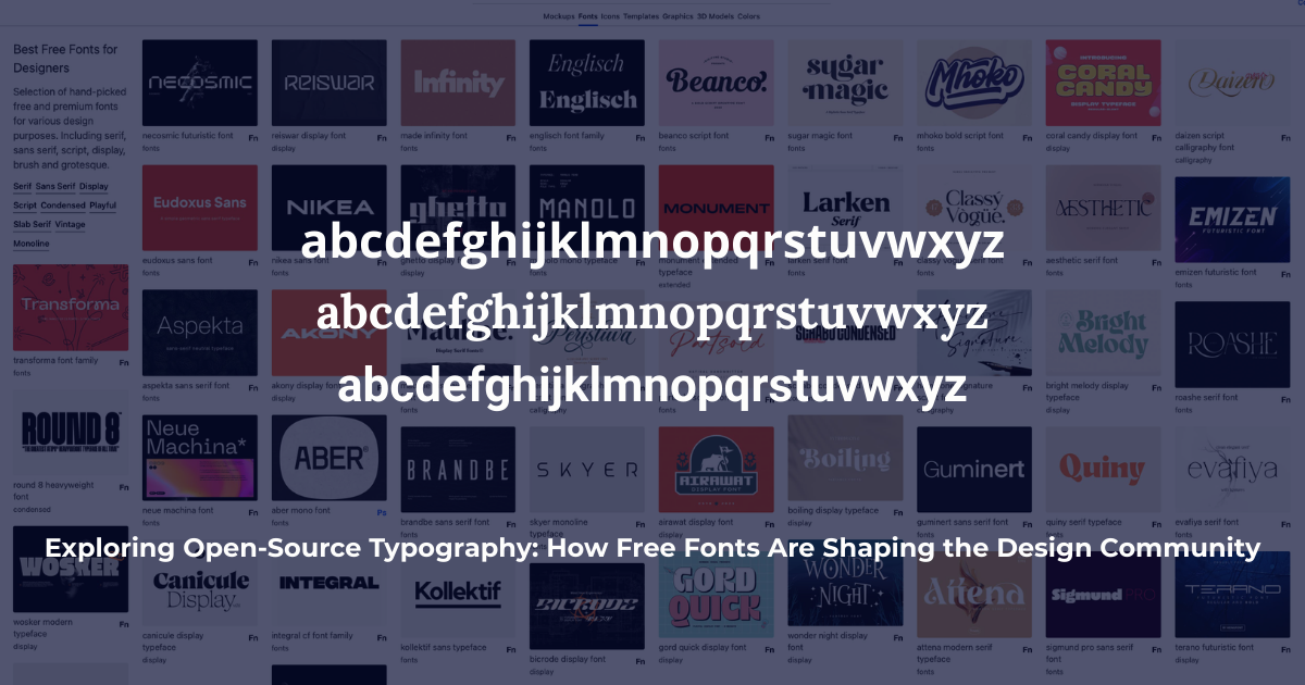 Open-Source Fonts-4 Amusing Sites - boosted build